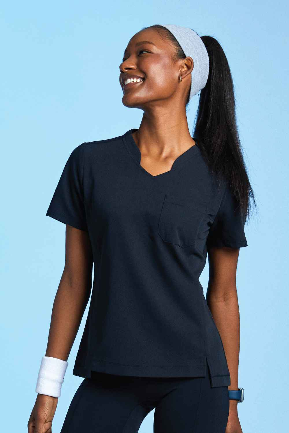 Chest Pocket V-Neck Uniform Top WAT03 – Amecopain Global