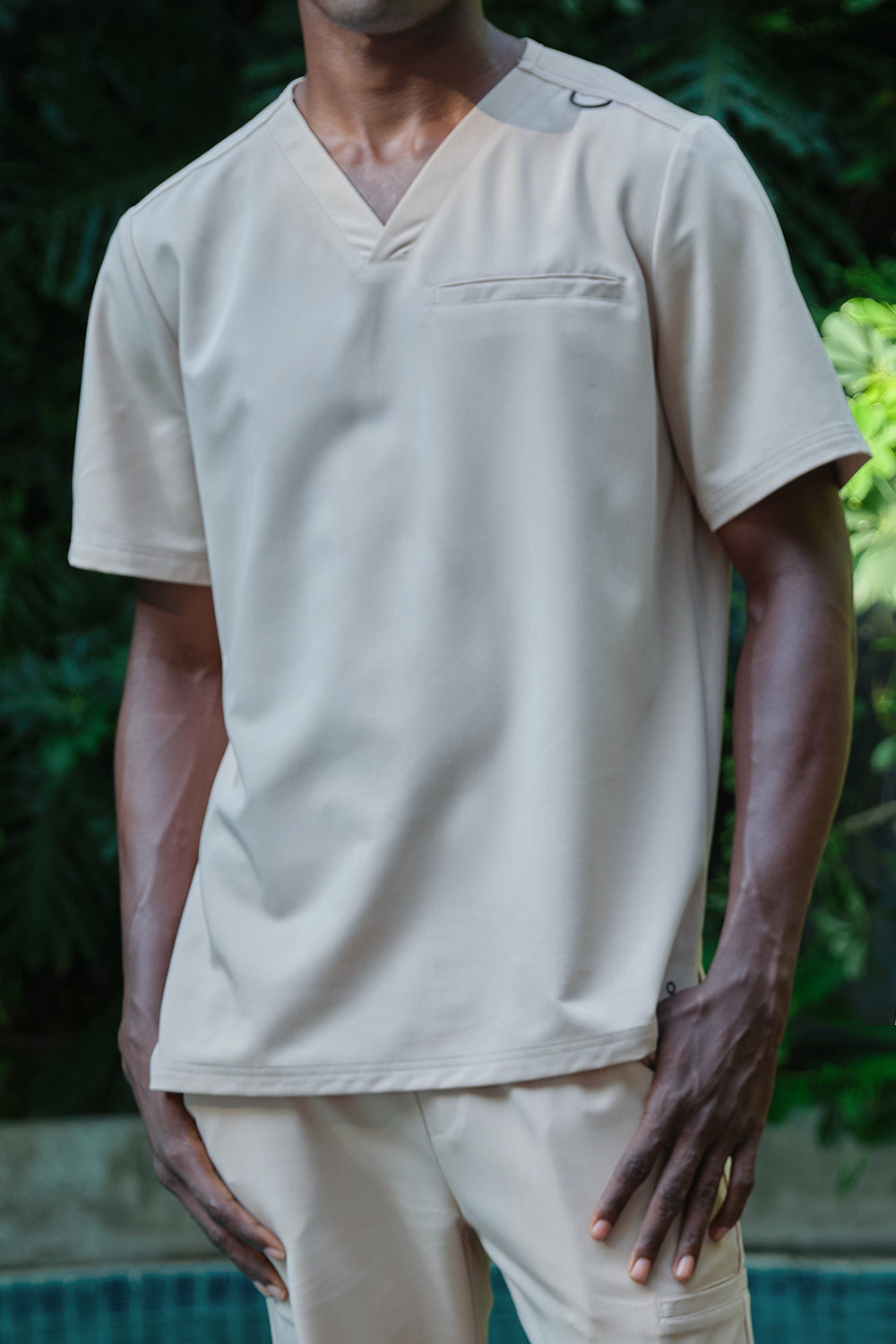 Basic V-neck Uniform Top MAT05 – Amecopain Global